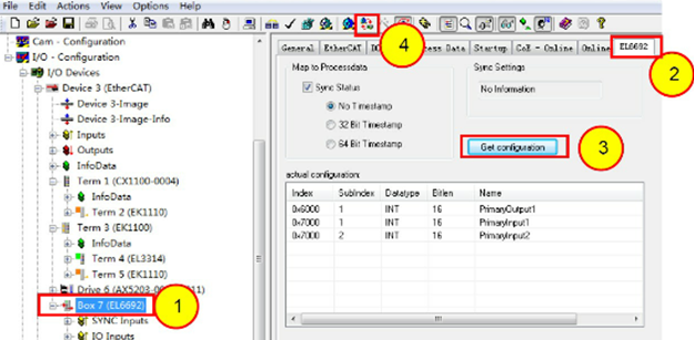 EL6xxx系列模块常见问答: 用EL6692执行get configuration后模块就会变为err preOP,这个是把控制器的TC2升级到2312版本后，之前的后果是软件会直接崩溃 ...